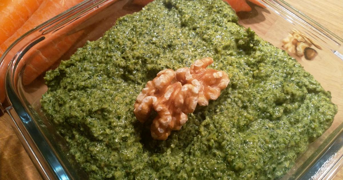 Wortelloof pesto met walnoten | Onze recepten
